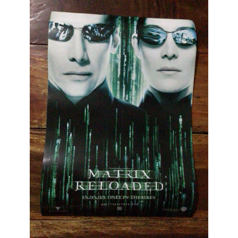โปสเตอร์ หนังฝรั่ง The Matrix Reloaded เดอะ เมทริกซ์ รีโหลดเดด สงคราม ...