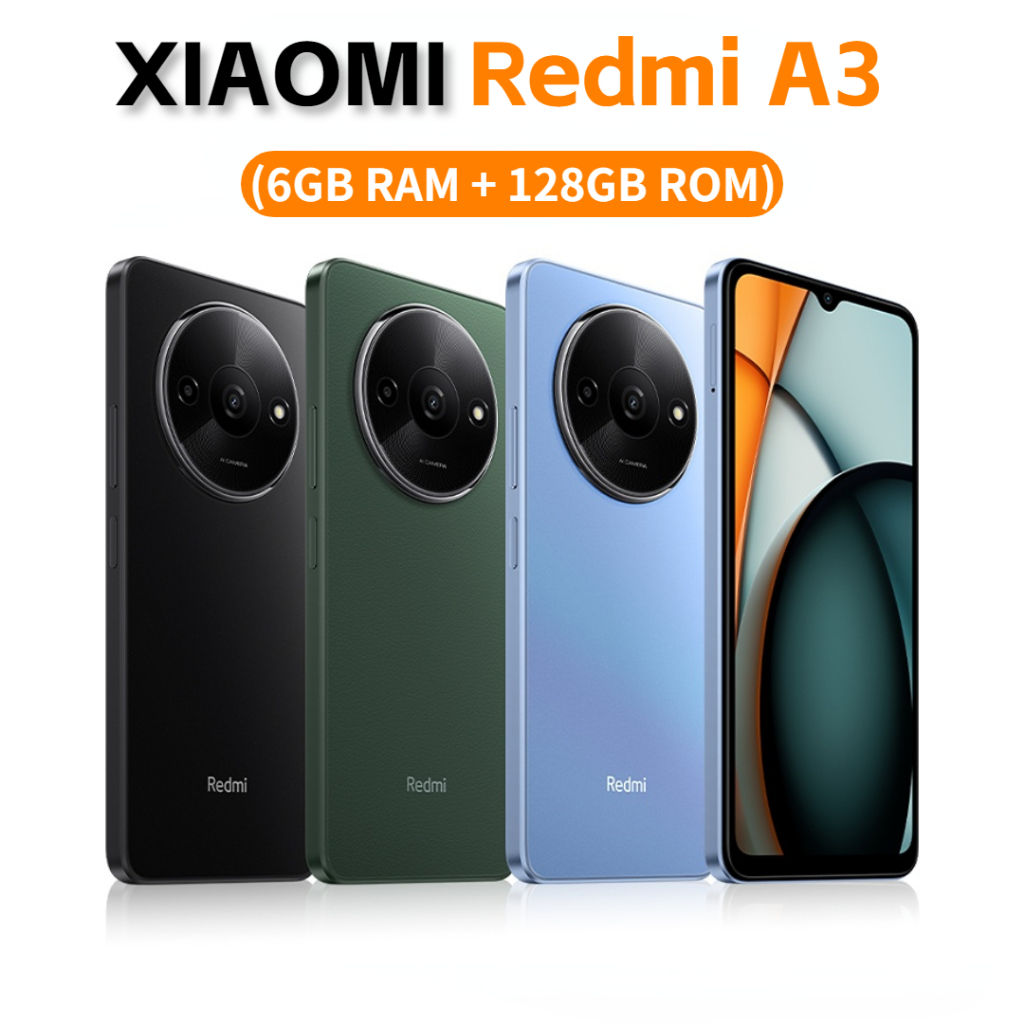 Redmi A3 6GB+128GB หน้าจอ 6.71 นิ้ว แบต 5000mAh รองรับการชาร์จ 10W รับ ...