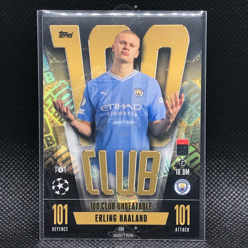 Match Attax 23/24 100 Club Unbeatable ERLING HAALAND #490 (Topps ...