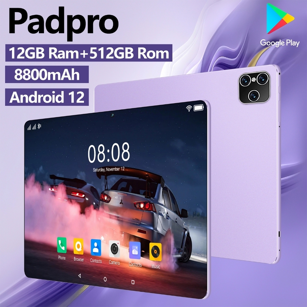 【ซื้อ 1 แถม 6】แท็บเล็ต Pad 6s Pro tablet 11.6inch 12+512GB แทปเล็ต Dual SIM 5G Wifi แทบเลต ...