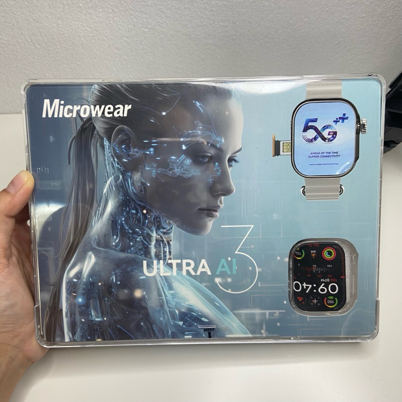 Ultra Ai3 นาฬิกาใส่ซิม รองรับ5G ความจุ32GB พิมพ์แชท วีดีโอคอล นับก้าว ...