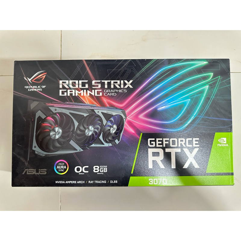 กล่องเปล่ากาดจอ ROG RTX 3070 ASUS OC | Shopee Thailand