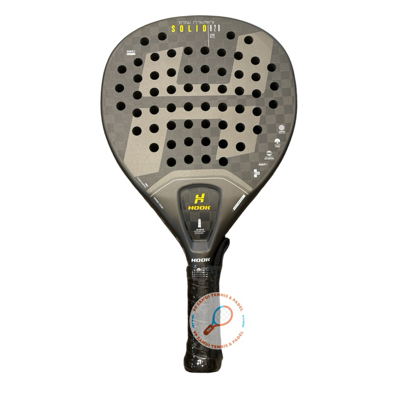 Padel racket ไม้พาเดล Hook Solid Control Black ของแท้ พร้อมส่ง | Shopee ...