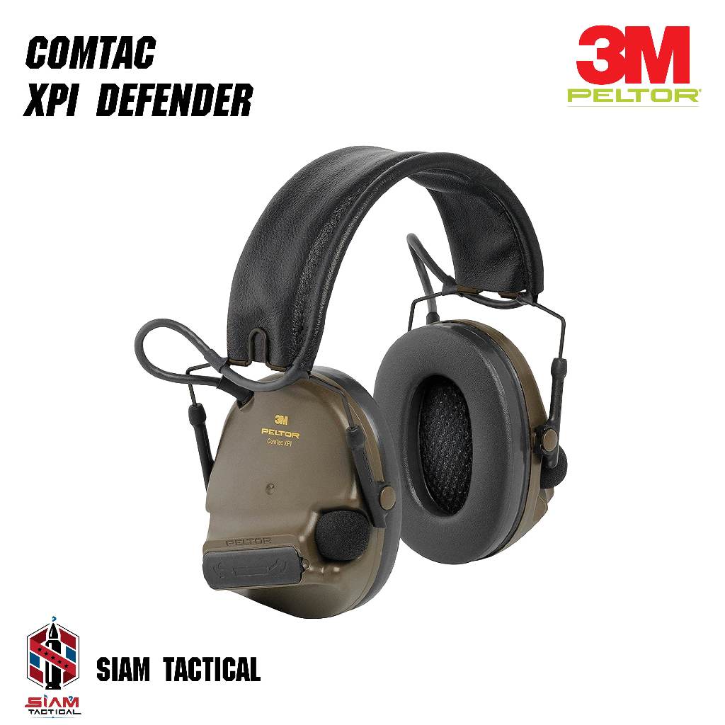 3M PELTOR Comtac XPI Defender หูฟังอิเลคทรอนิคลดเสียงสำหรับยิงปืน ...