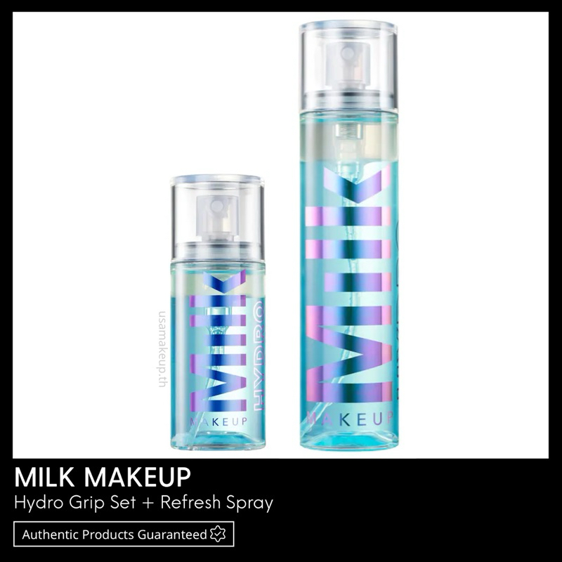 MILK MAKEUP Hydro Grip Set + Refresh Spray hydrating setting spray ...