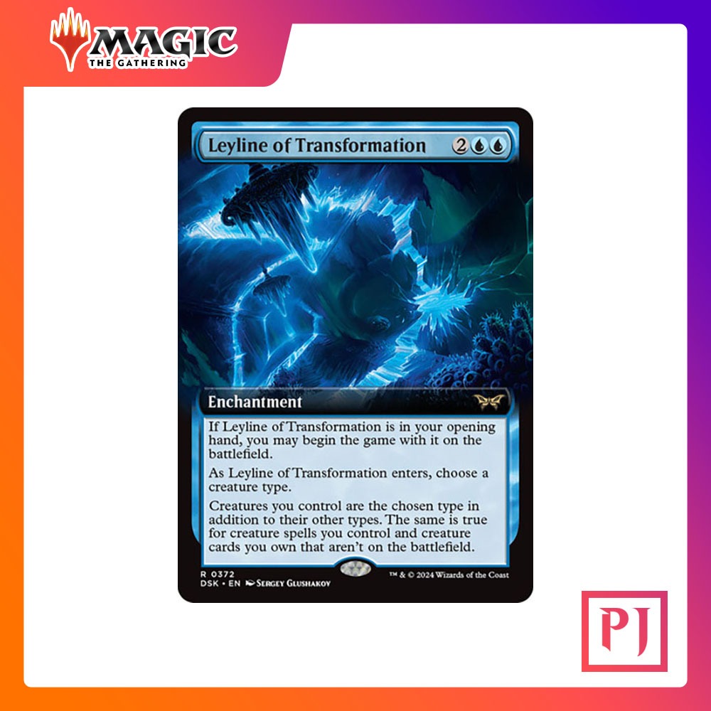 [MTG] Leyline of Transformation (Extended Art) [DSK] [BLUE] [RARE] [NORMAL] [ENG] (การ์ดเมจิค ...