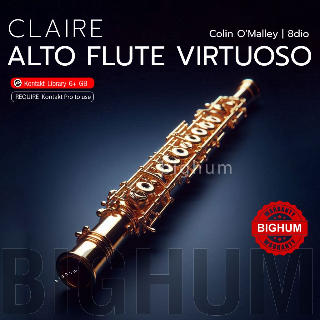 Alto Flute Virtuoso | 8dio | kontakt library software windows Mac ...