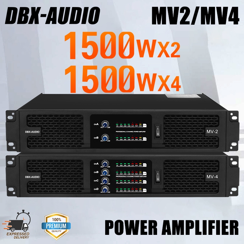 DBX-AUDIO MV2/MV4/MV6/MV8 แอมพลิฟายเออร์มืออาชีพ (ของแท้ 100%) 2/8 ช่อง ...