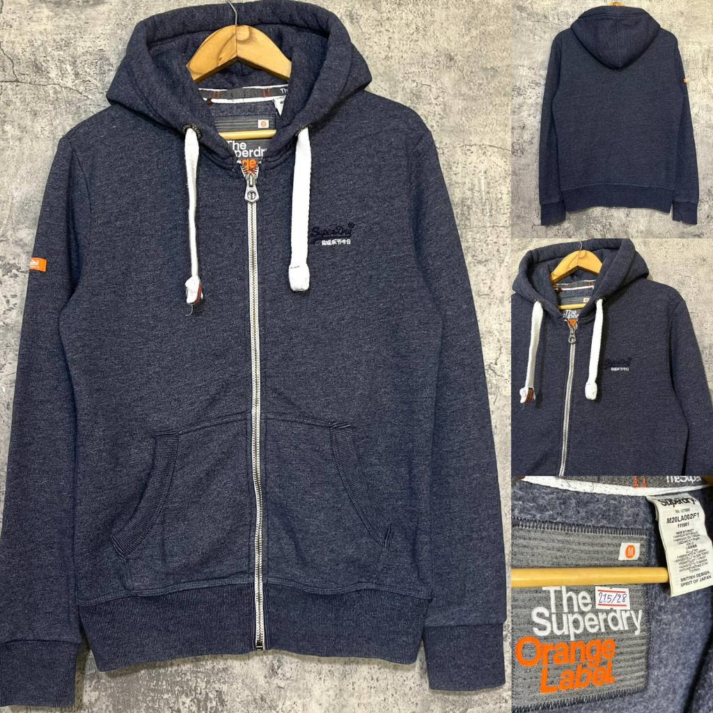เสื้อ Superdry Orange Label Zip Hoodie | Shopee Thailand