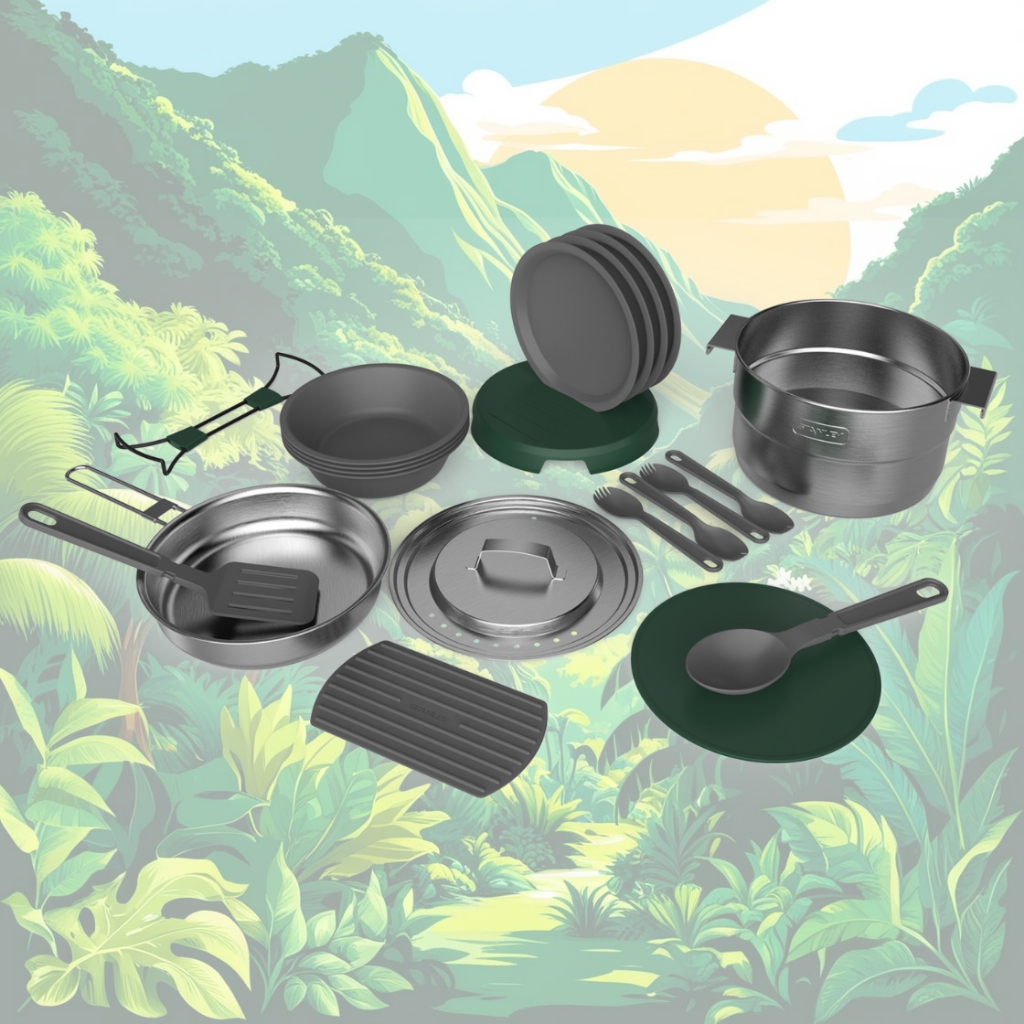 Stanley Adventure Full Kitchen Base Camp Cook Set ชุดเซ็ทหม้อ วัสดุ ...