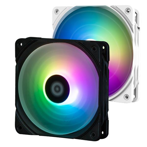 FAN (พัดลมเคส) ZALMAN ZM-AF120 ARGB BLACK / WHITE (120 mm) PWM ARGB ...