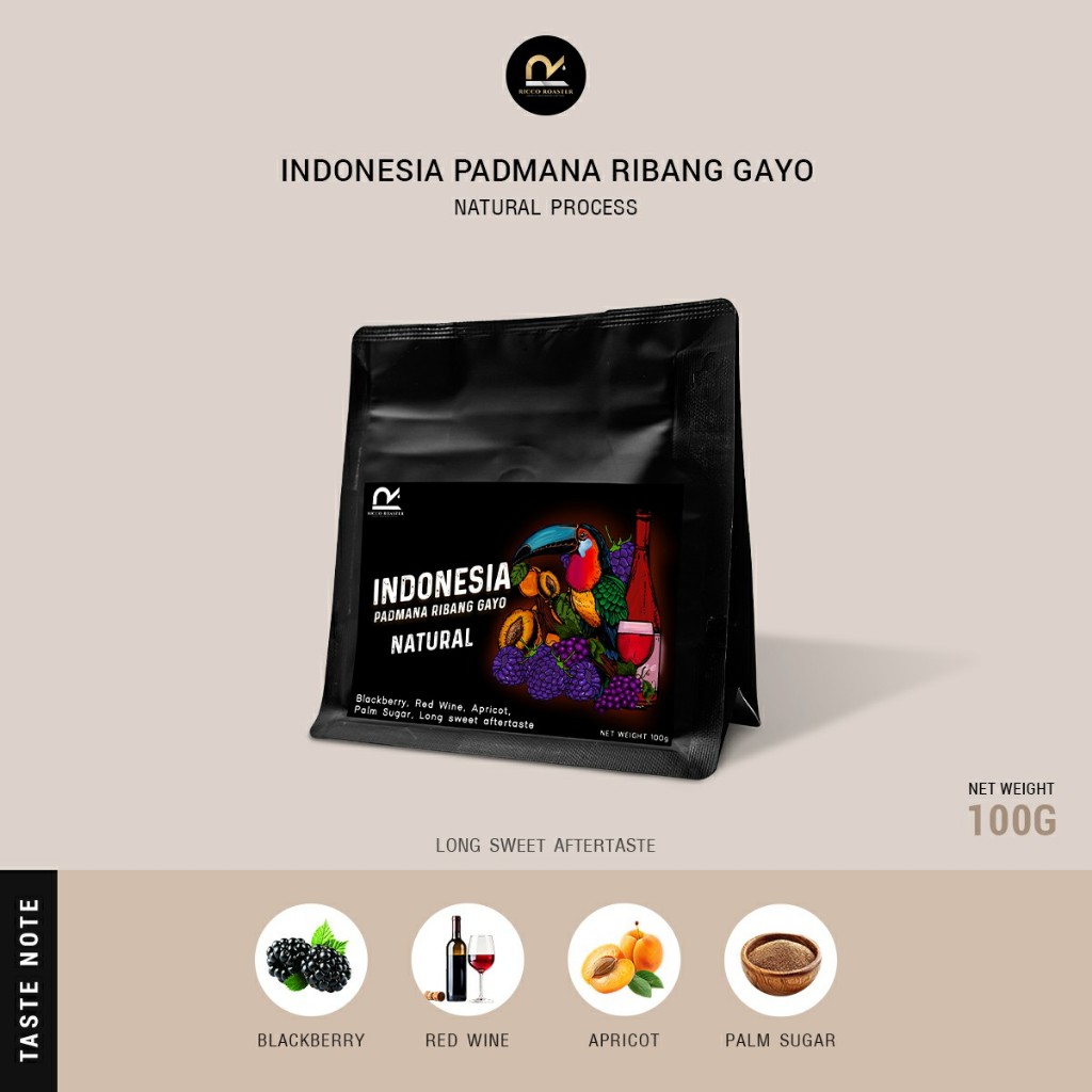 Indonesia Padmana Ribang Gayo : เมล็ดกาแฟคั่วพิเศษ! Specialty Coffee ...