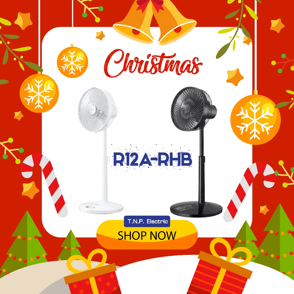 ตั้งพื้นกึ่งตั้งโต๊ะ R12A-HRB ขนาด12 นิ้ว แบบรีโมทคอนโทรล รุ่นใหม่ 2024 ...