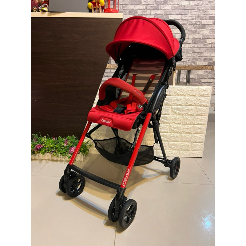 รถเข็นเด็ก ยี่ห้อ Combi รุ่น F2 plus AF สีดำแดง | Shopee Thailand