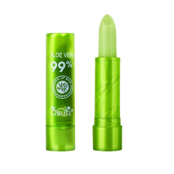 (1 ชิ้น) OB-1425 OBUSE Aloe Vera 99% Moisture Lip Balm โอบิวซ์ ลิปว่าน ...
