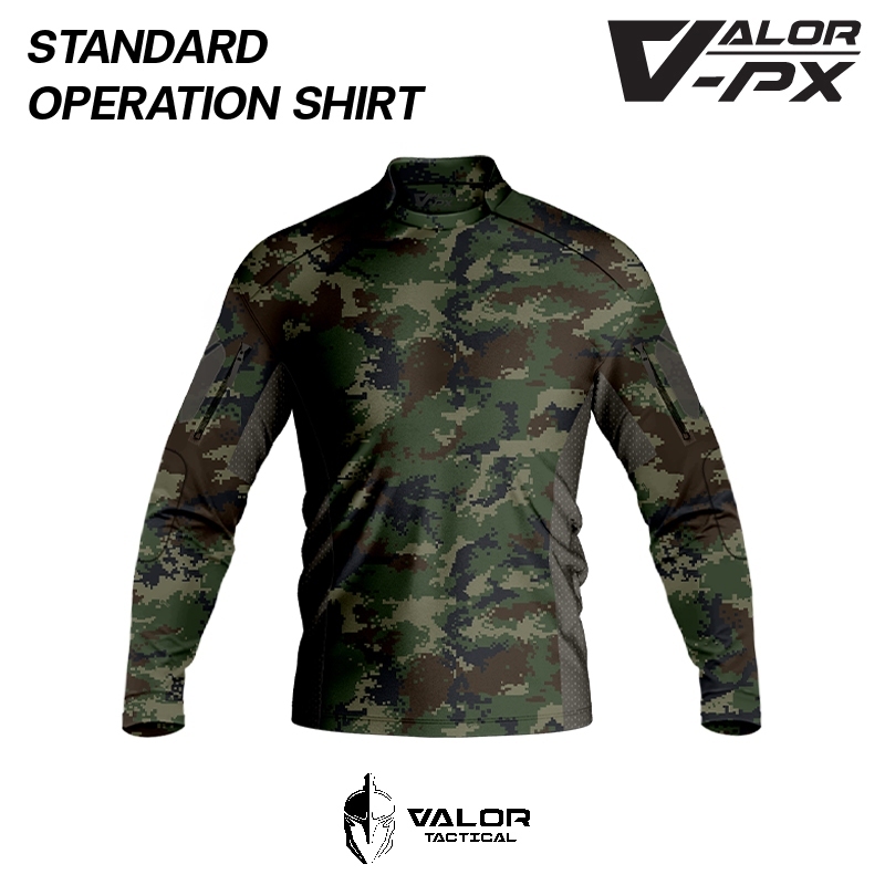 Valor PX Standard Operation Shirt, SOS (ลายพรางดิจิตอล ทหารเรือ) เสื้อ ...