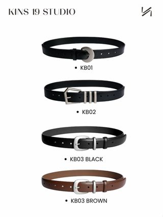 KINS | เข็มขัดผู้ชายหนังแท้ คินส์ KINS GENUINE LEATHER BELT ของขวัญวาเลนไทน์ (KB01-KB02-KB03 ...