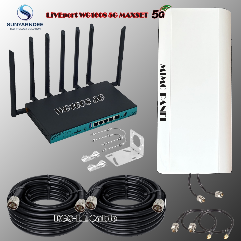 5G Router LiVEport WG1608 +Mimo 5G antenna High GAIN 16dB | Shopee Thailand