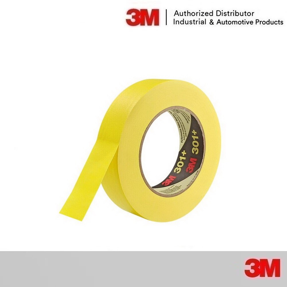 3M 301+ เทปกาวสีเหลือง 24มมx55ม. Performance Masking Tape(Yellow ...