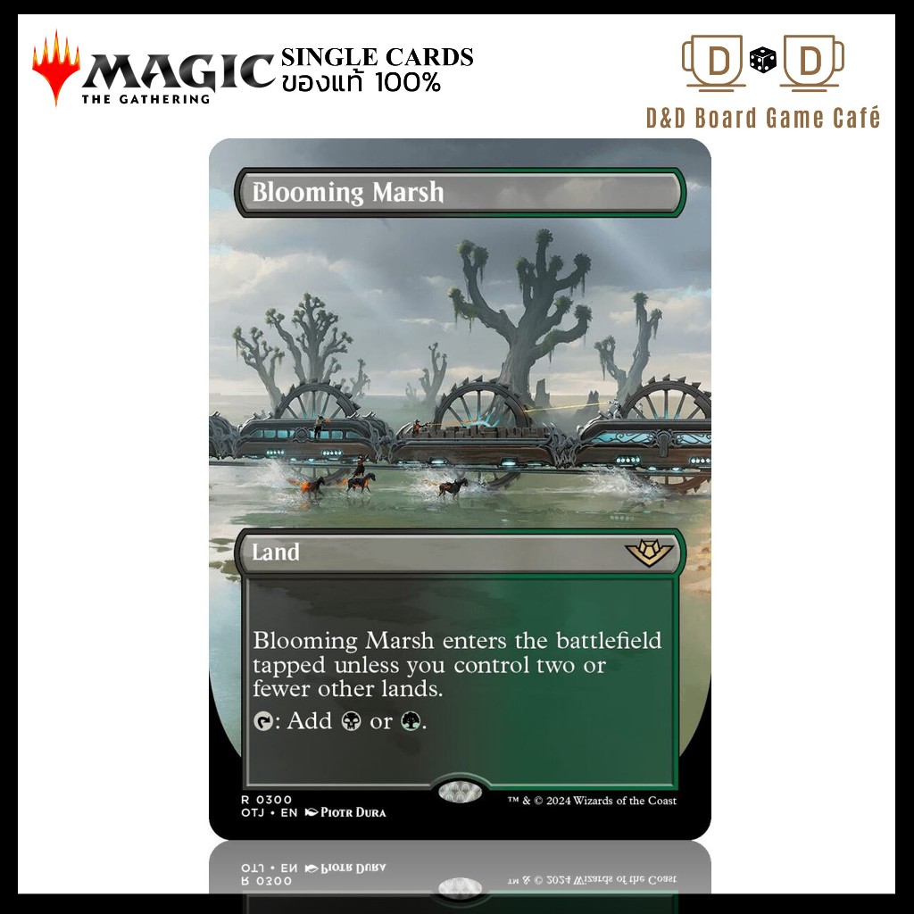 [MTG] Blooming Marsh (Borderless) การ์ด MTG ของแท้ Magic The Gathering ...