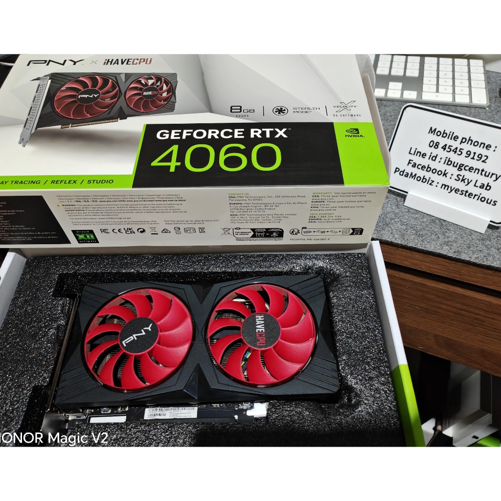 แลก/ขาย การ์ดจอ PNY x iHaveCPU RTX 4060 8g 2Fans มีกล่อง ใช้งานปกติ ประกันไทยอีกสองปี | Shopee ...
