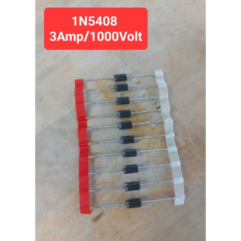 1N5408 Diode 3Amp/1000Volt (ห่อละ10ตัว)(ราคาห่อละ) | Shopee Thailand
