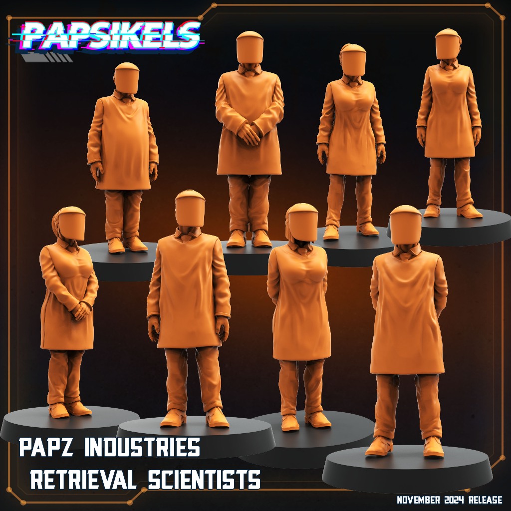 Retrieval Scientist [4] - Vs Humans - Humanoid Human / 32mm scale 3D ...