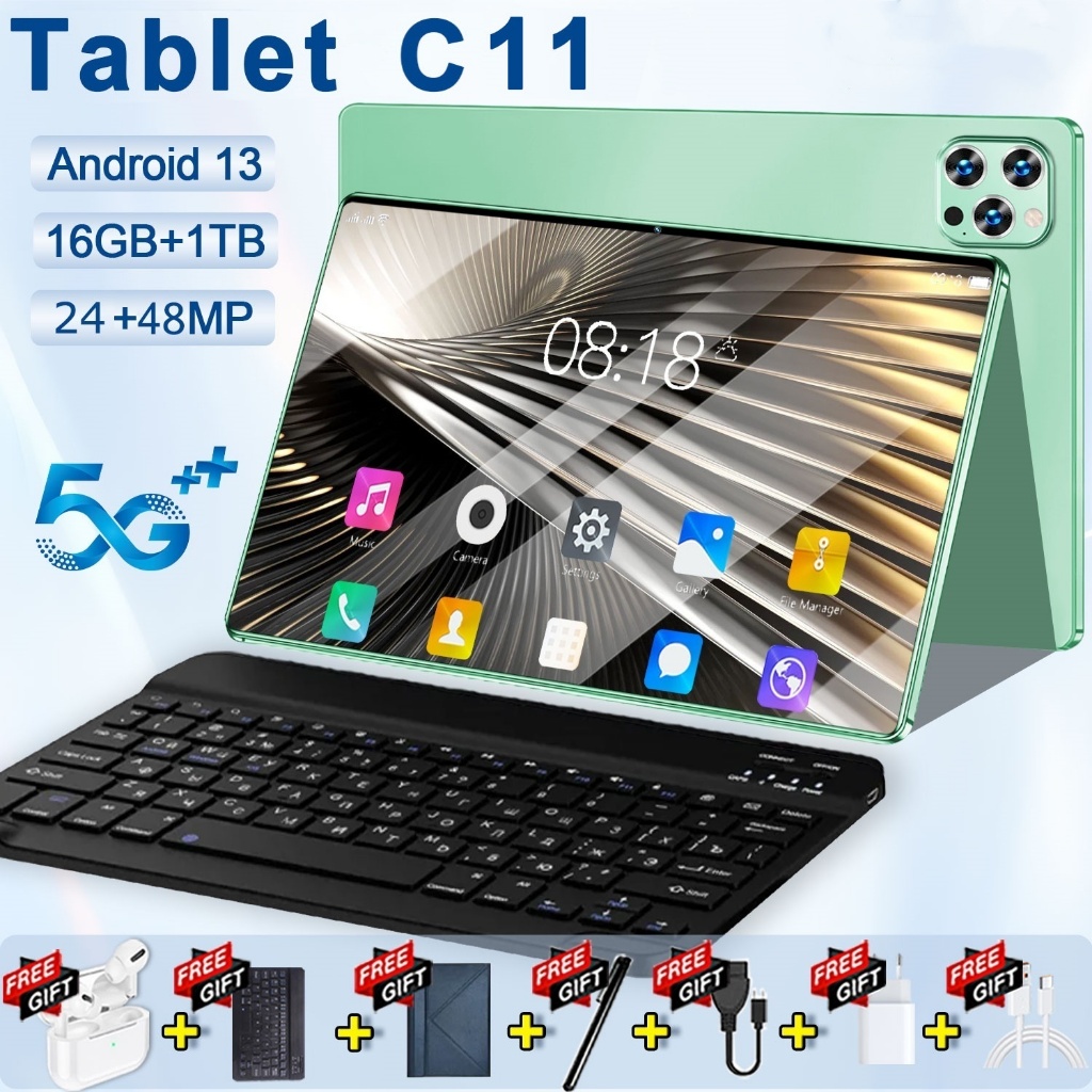 แท็บเล็ต Tablet C11 5G แรม16GB รอม512GB หน่วยความจําขนาดใหญ่ 11.8นิ้ว ...
