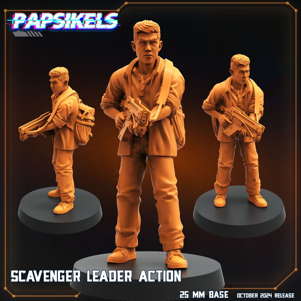 Scavenger Leader Action - Vs Humans - Humanoid Human / 32mm scale 3D ...
