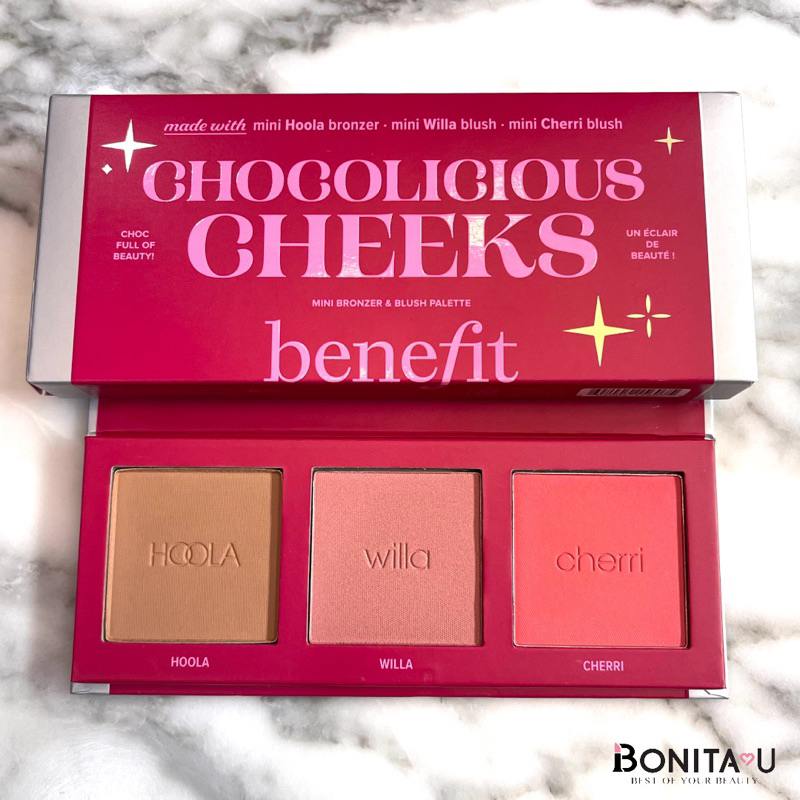 Benefit Chocolicious Cheeks Mini Bronzer & Blush Palette (Limited ...