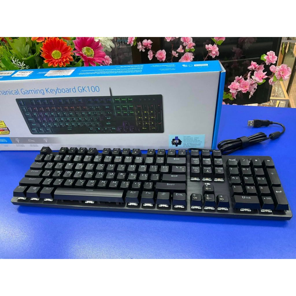 KEYBOARD HP GAMING GK100 - BLUE-SWITCH Mechanical Gaming Keyboard HP ...