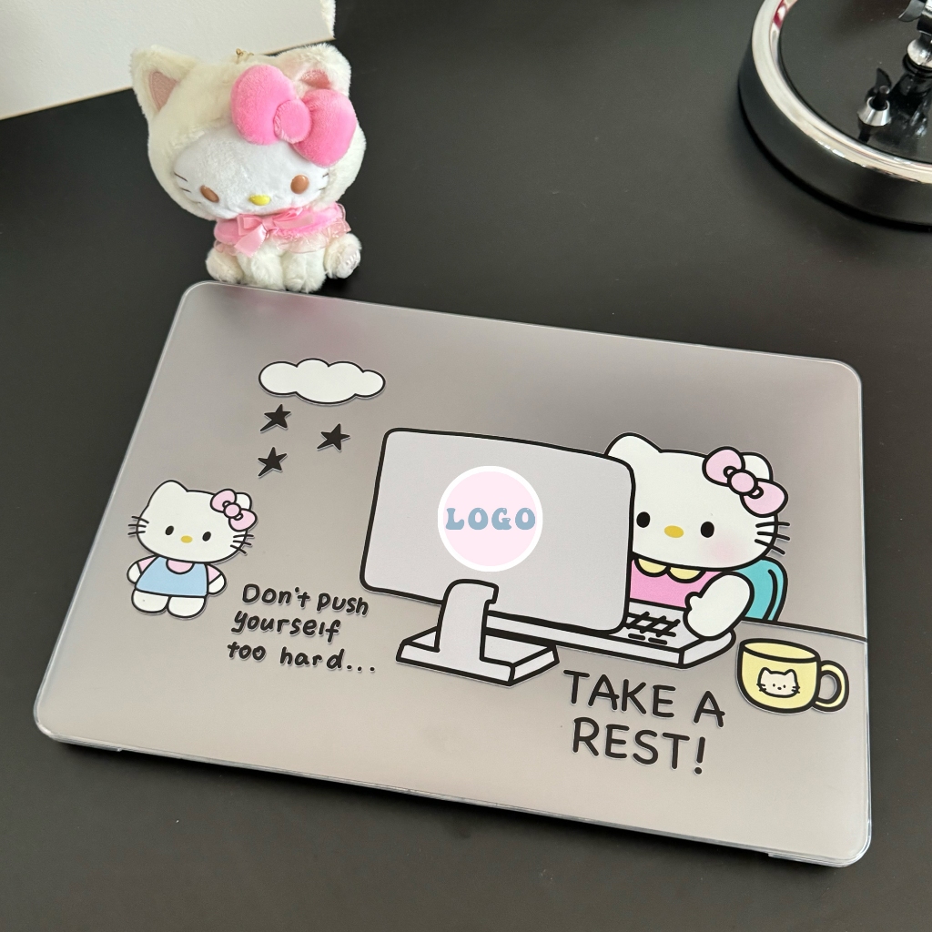 🔥ส่งในพื้นที่🔥เคสสำหรับแมคบุ๊คใส Work hello kitty เคสแม็คบุ๊คลายน่ารัก MacBook Case Air13 Pro13 ...