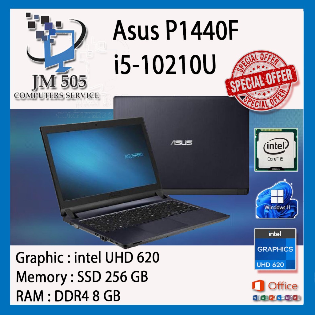 ASUS PRO P1440F WARRANTY FEB/2024 GEN10 CORE I5/8GB/256GB SSD/14" FHD ...