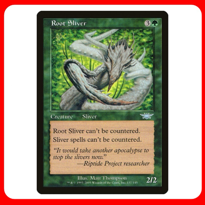 [MTG] Root Sliver [LGN] [GREEN] [UNCOM] [NORMAL] [ENG] (การ์ดเมจิค ...