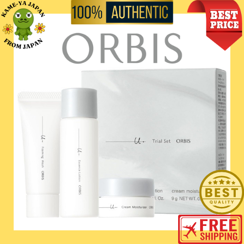 【Direct delivery from Japan】ORBIS Quasi-drug ORBIS U Dot Trial Set Facial cleanser, lotion, and ...