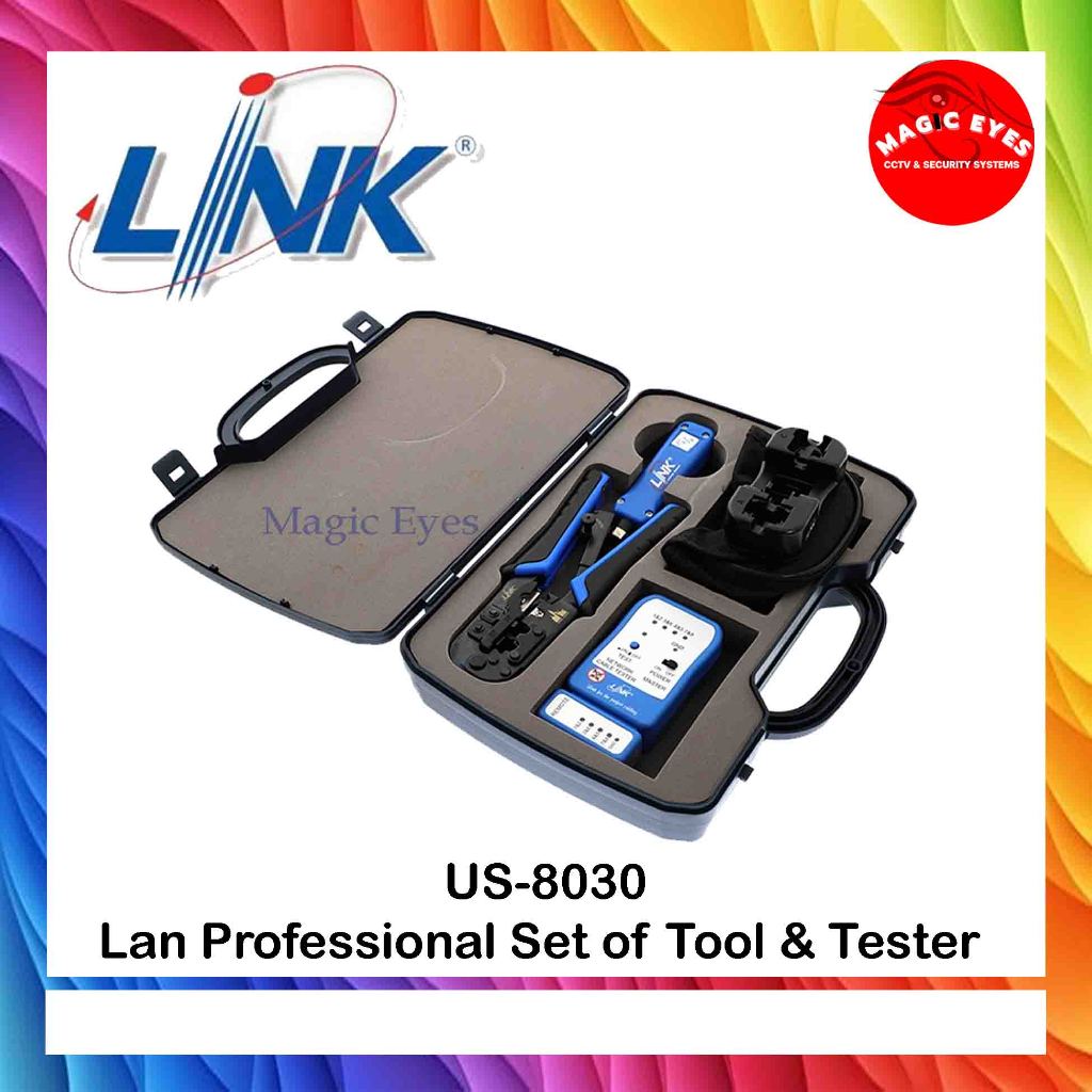 LINK US-8030 LAN PROFESSIONAL SET OF TOOL & TESTER (กระเป๋าเครื่องมือ ...
