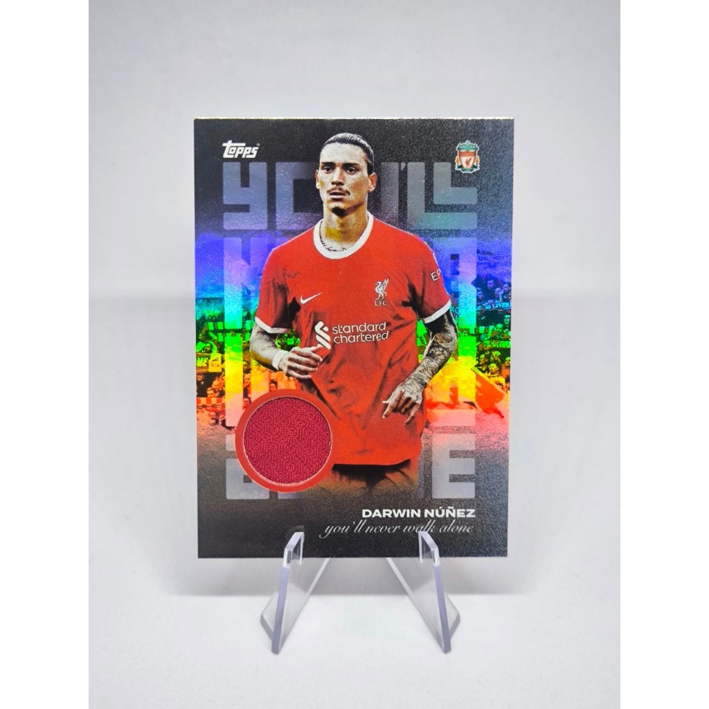 การ์ดชิ้นส่วนเสื้อ Topps Liverpool Team Set 2023-24 Patch Relic Card ...