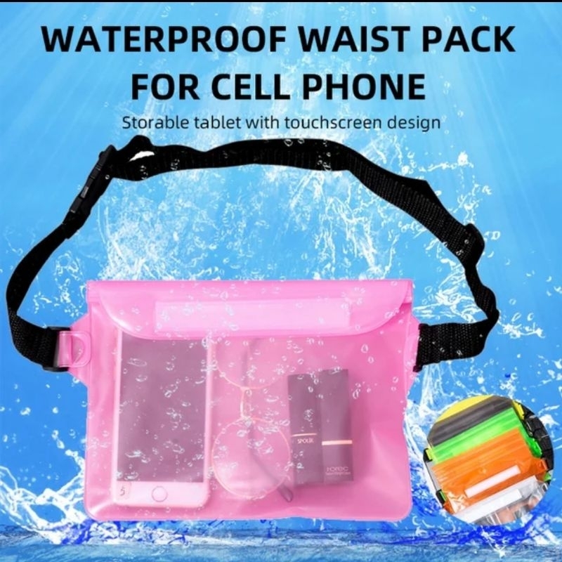 กระเป๋ากันน้ำคาดอก คาดเอว WATERPROOF IPX-7 เกรดดี ทัชสกรีนง่าย ล็อคหนา3 ...