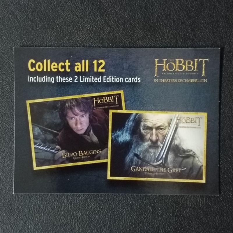 การ์ดโปรโมส่วนลด เดอะ ฮอบบิท THE HOBBIT : AN UNEXPECTED JOURNEY TRADING ...