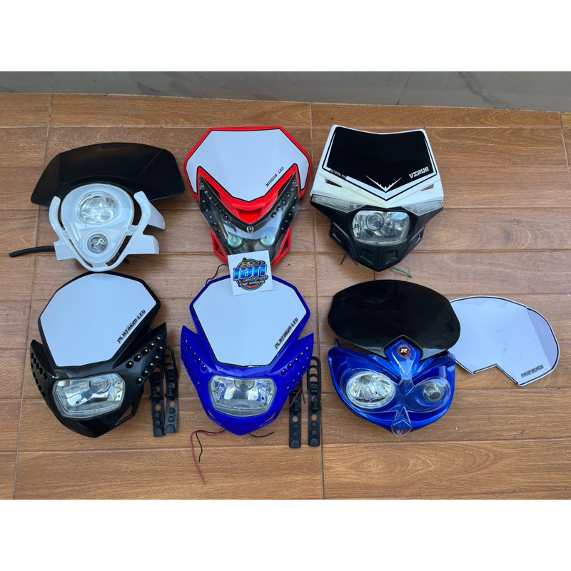 หน้ากากรถวิบาก หน้ากากแต่งทรงวิบาก แปลงใส่ KSR MSX รถวิบาก ของได้ตามรูป มีรอยบ้างขอคนรับได้ ...