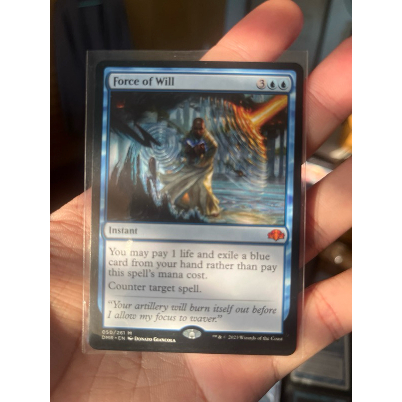 การ์ด MTG Force of Will Blue Magic the Gathering EDH รุ่น Alliance DMR ...