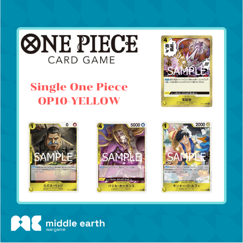 OP10 - การ์ด One Piece แยกใบ R,U,C สีเหลือง ลิขสิทธิ์แท้จาก Bandai | Shopee Thailand