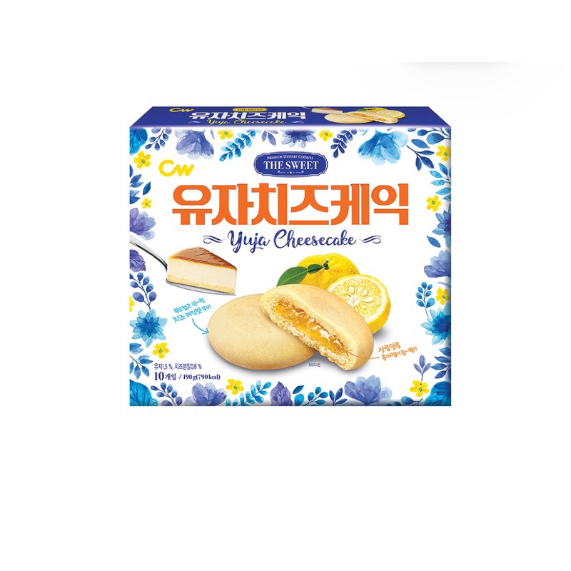 CW - yuja cheesecake คุกกี้ชีสเค้ก แยมยูสุ คุกกี้เกาหลี ขนมเกาหลี ของ ...