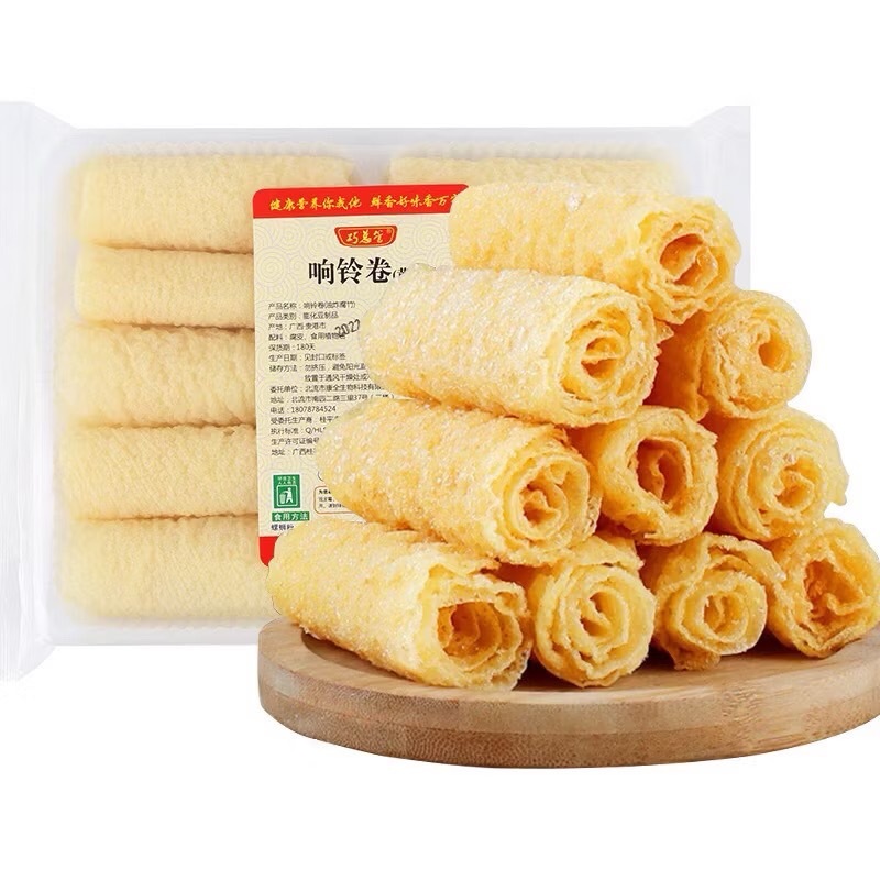 JY.012ฟองเต้าหู้ม่วนทอดขนาด120gบรรจุ10ม้วนกินกับชาบูหม่าล่าเต้าหู้ม่วน ...