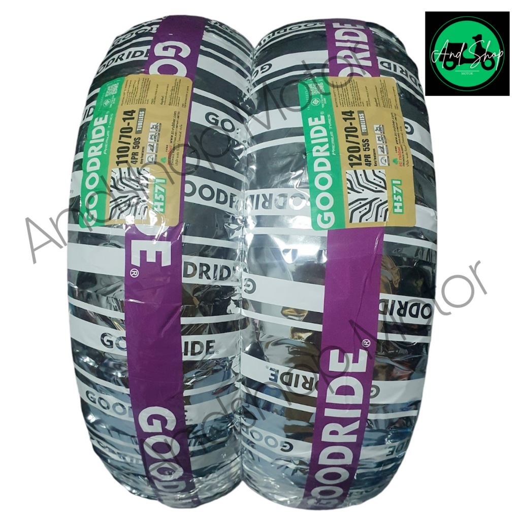 ยางนอกรถมอเตอร์ไซค์ GOODRIDE H571TLขอบ 13,14 ลายCITY(ชนิดไม่ใช้ยางใน) ยางดี ราคาถูก(*แถมฟรีพวง ...