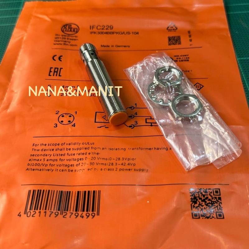 IFC229 Inductive Proximity Sensor หัวM12 สินค้าพร้อมส่งในไทย🇹🇭 | Shopee Thailand