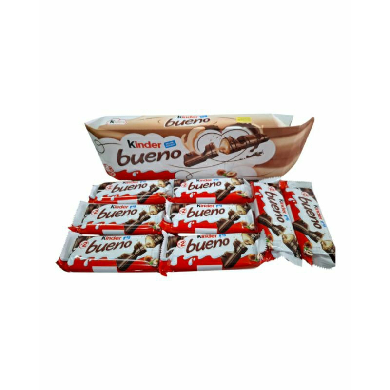 Kinder bueno 8 twin bars 344g กล่องยาว(1กล่องมี 16 แท่ง | Shopee Thailand