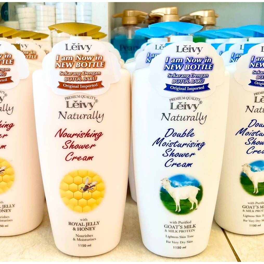 Leivy Naturally Double Moisturising Shower Cream with Purified Goat's ...