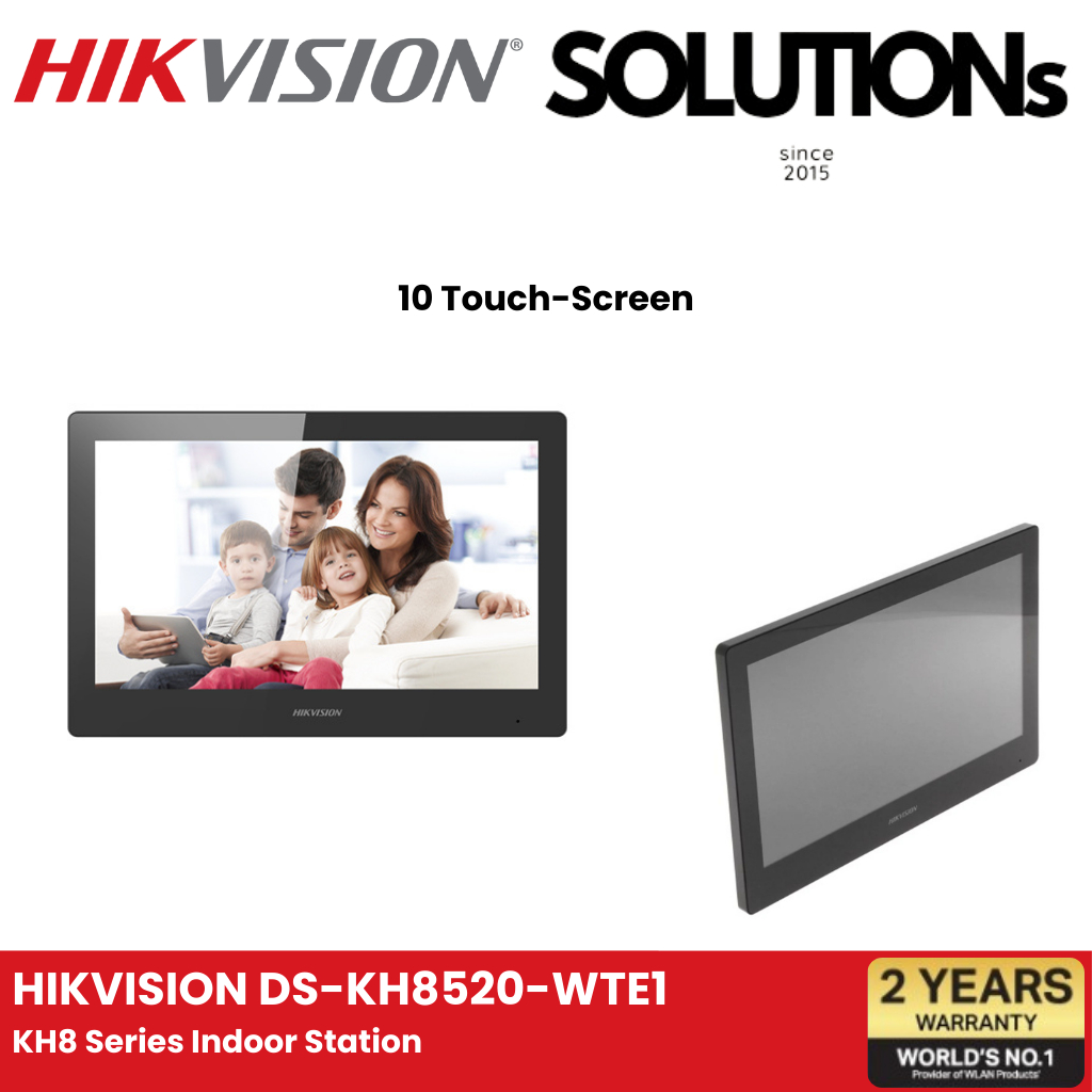 HIKVISION DS-KH8520-WTE1 KH8 Series Indoor Station | Shopee Thailand