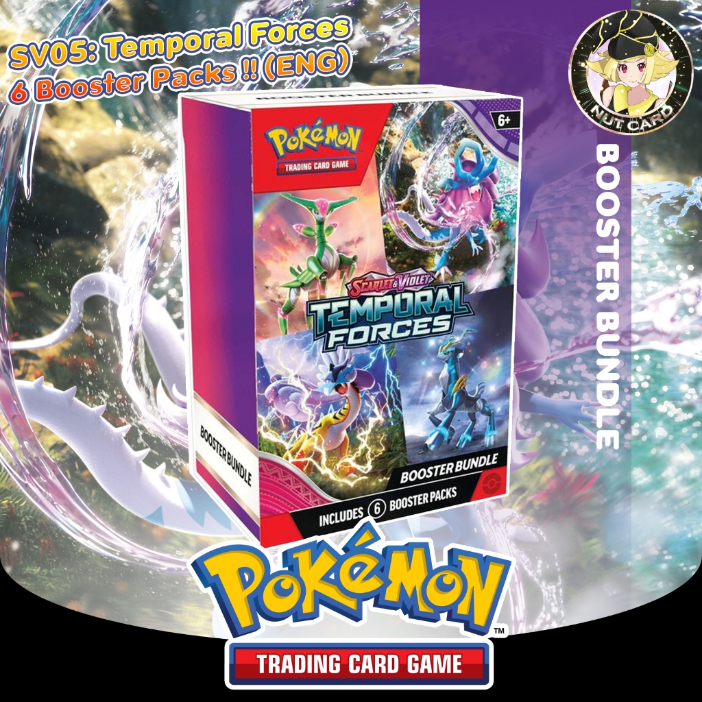 [Pokemon] SV05 Booster Bundle Temporal Forces [ภาษาอังกฤษ] [1กล่อง มี 6 ซอง] | Shopee Thailand